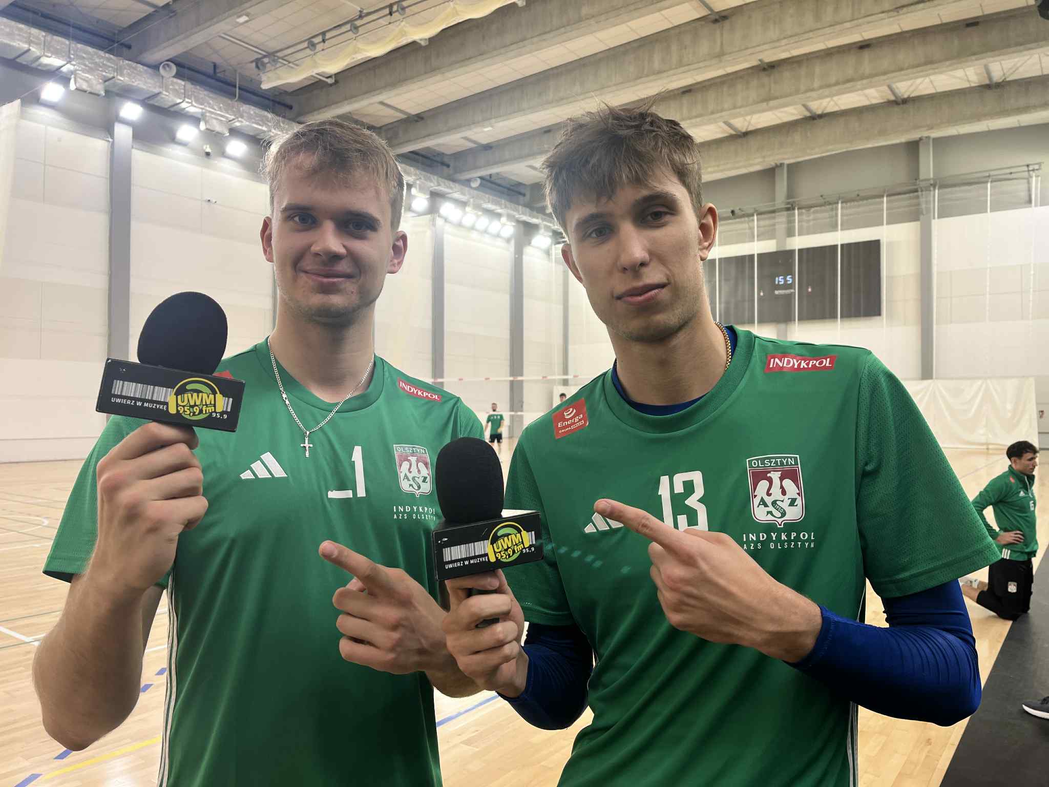 Szymon Patecki i Kacper Sienkiewicz w audycji AZS na Fali - Radio UWM FM